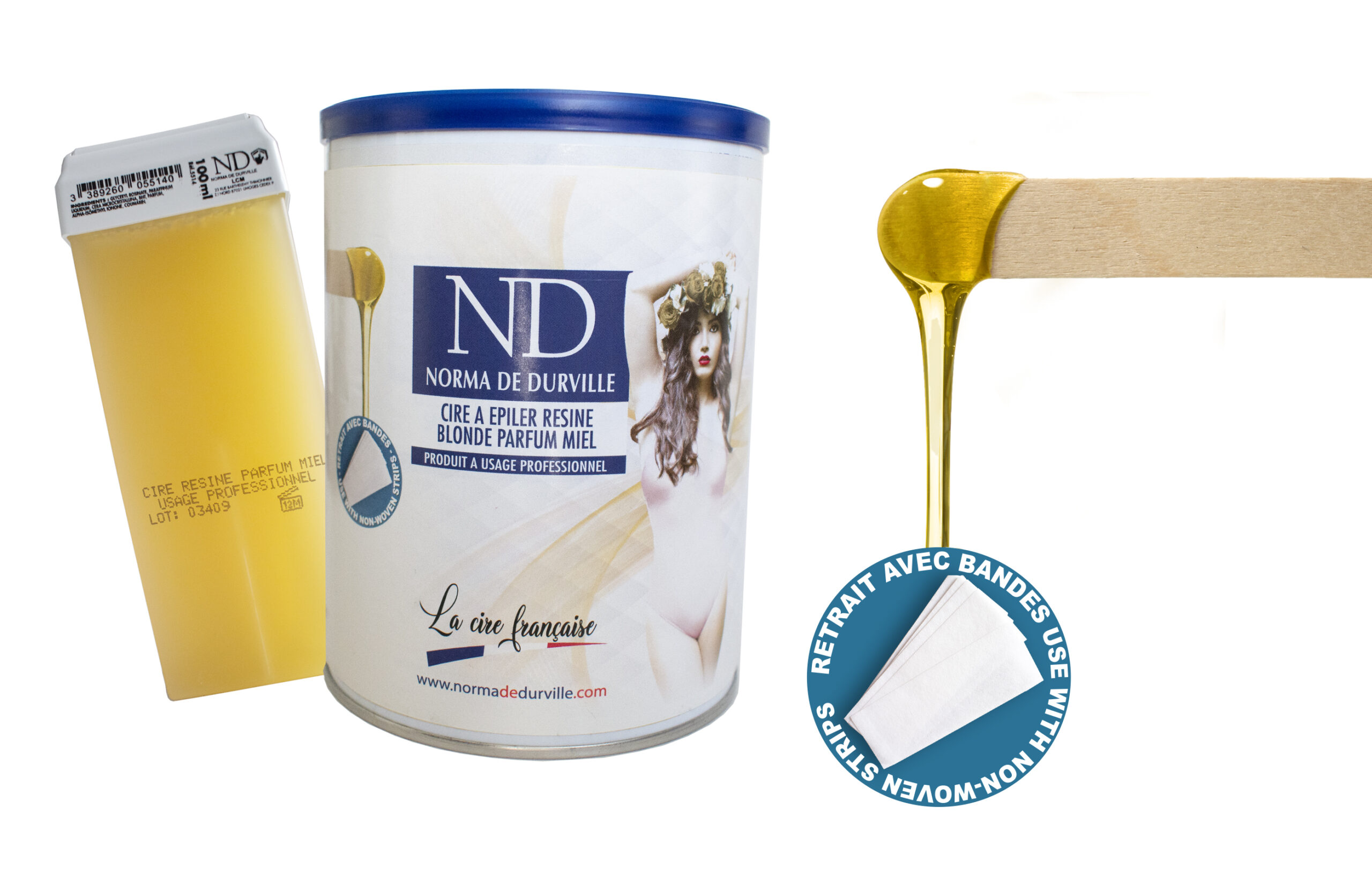 Professional rosin wax removal with strips made in France