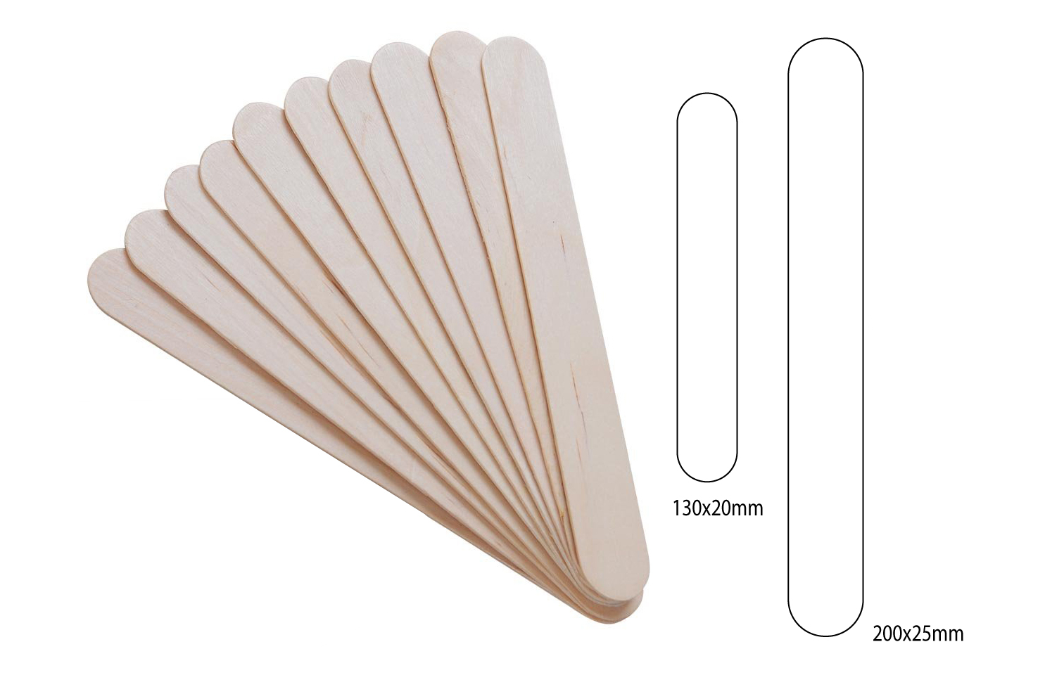 Les spatules en bois pour appliquer les cires à épiler