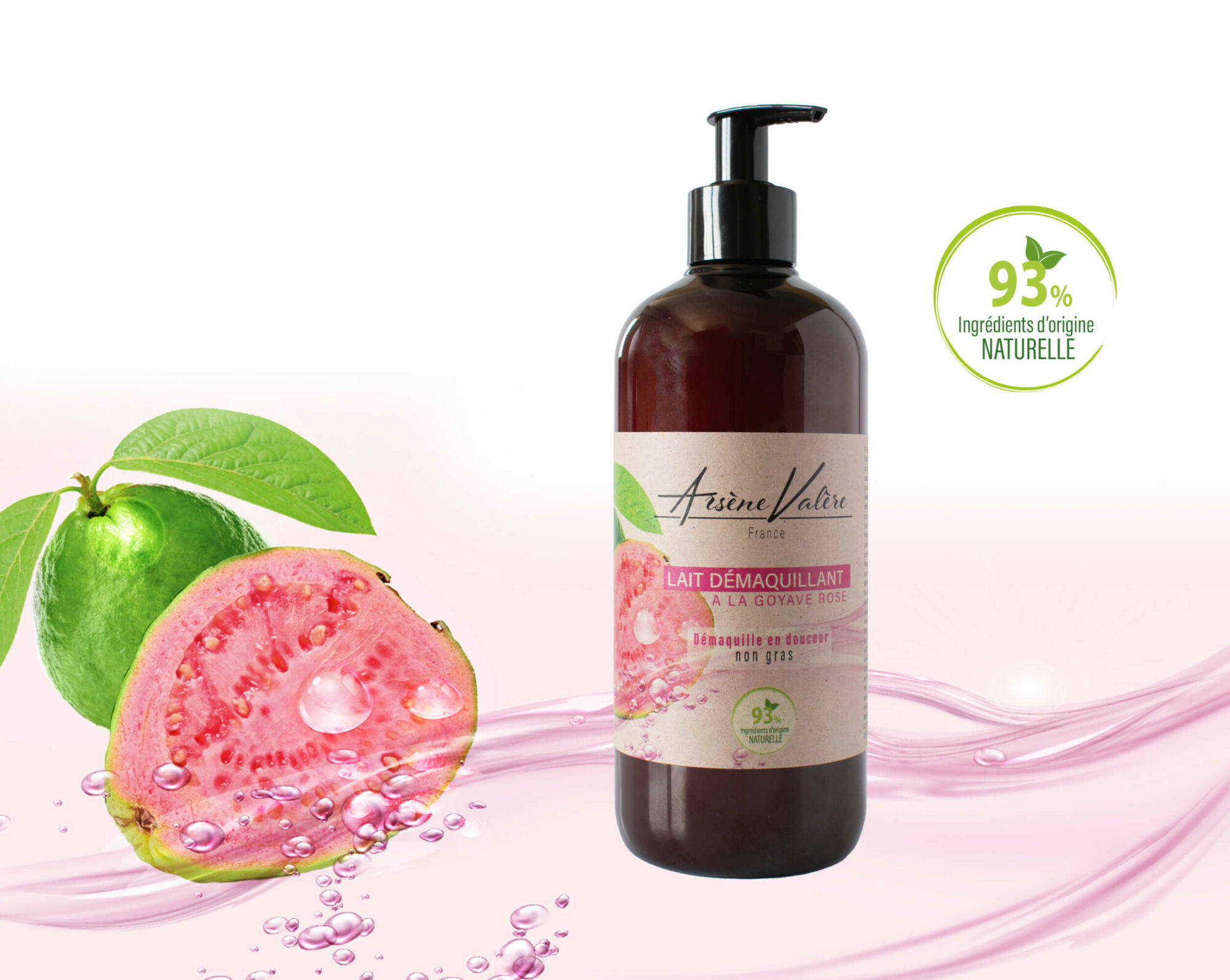 Cleansing Milk with pink guava extract by Arsène Valère